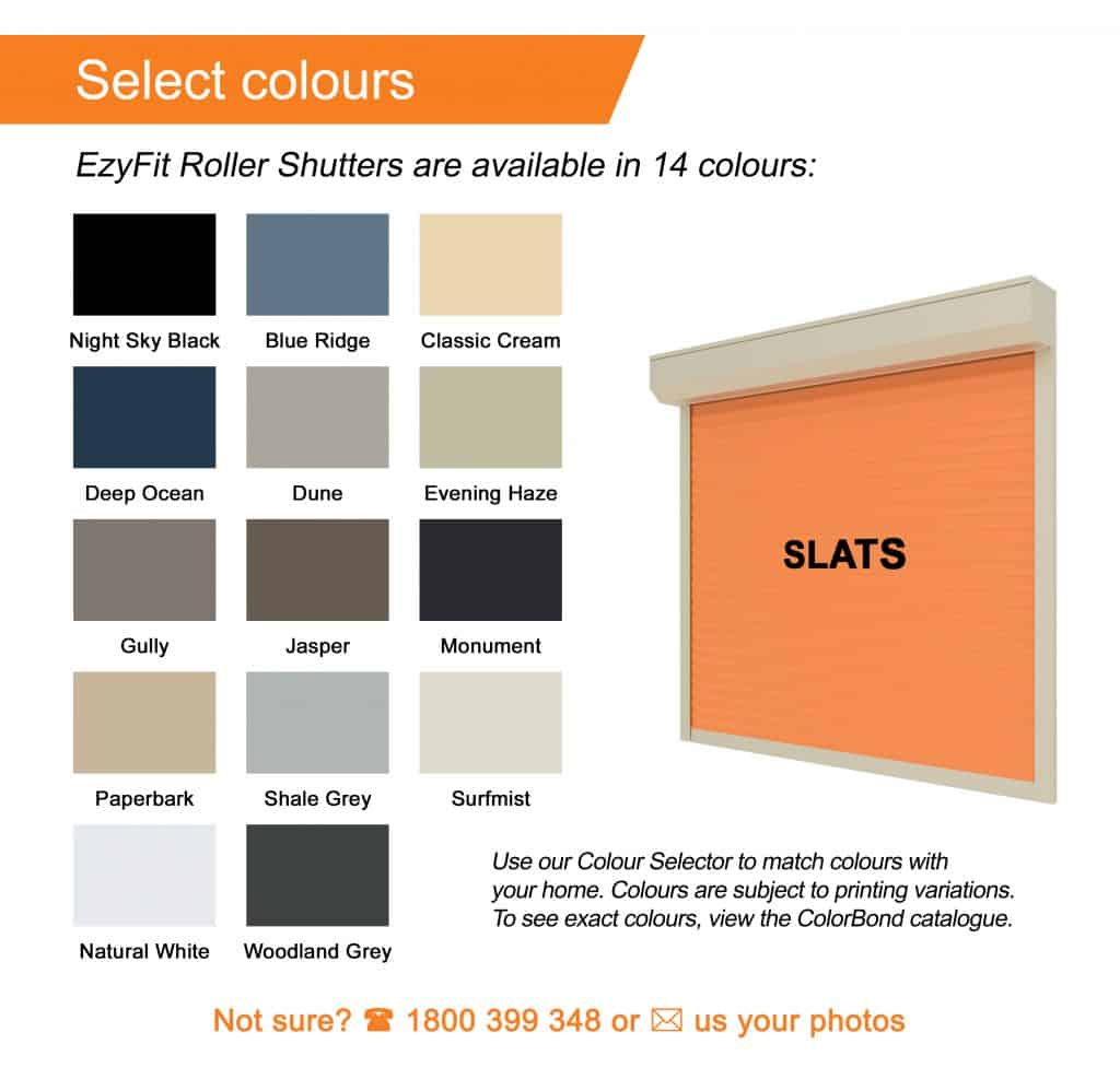 Slimline Roller Shutter - ezyfitrollershutters